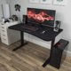 RESPAWN 48" Gaming Table with Gaming Mouse Pad, Gaming Desk, Black ...