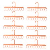 KALLORY Multi Hook Hanger 10Pcs Wavy Design for Organizing Wardrobe and ...