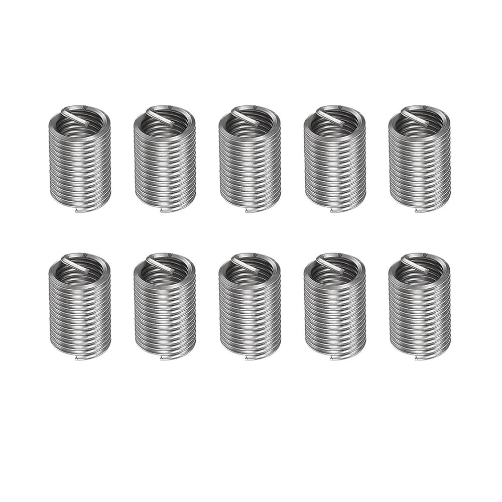 10 Pcs 304 Stainless Steel Metric M14x2.0x2.5D Wire Thread Inserts ...