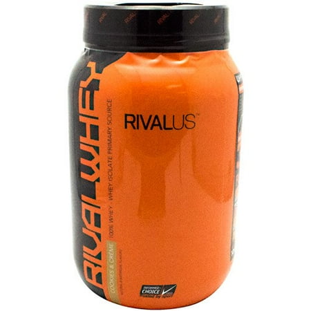 Rivalus Rivalwhey – Cookies and Crème 2lb - 100% Whey Protein, Whey ...