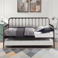 Lexicon Constance Twin Size Daybed with Trundle, Full Metal Frame and ...