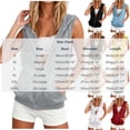 cocolona Sleeveless Solid Color Hoodies for Women Trendy Casual Zipper ...