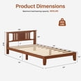 Gianna Bed Frame Platform Style with Solid Wood Slat Support, Durable ...