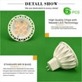 BAOMING MR16 5W LED Bulb, Warm White GU5.3, Non-Dimming 12V Landscape ...