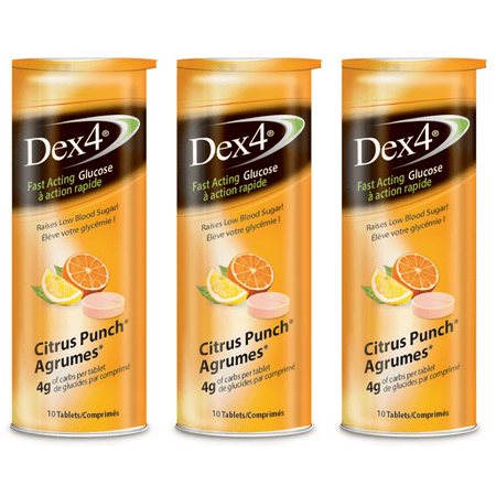Dex4 Glucose Tablets, 3 Tube pack (Citrus Punch) | Walmart Canada