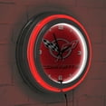 Shop Corvette C5 Neon Clock - 14 inch Diameter - Red - Great Prices ...
