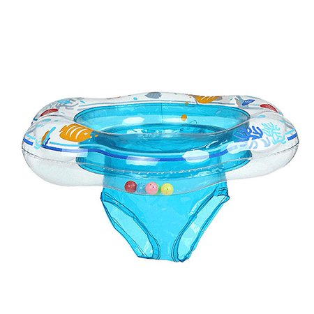 Kids Swimming Ring Durable Inflatable Baby Float Double Leak-proof ...