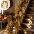 AuroraX Simulated Maple Leaf Rattan Fall Garland Faux Maple Leaf Rattan ...