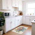 Doormat Flower Vase Doormats Entrance Door Rug Leaves Plant Linen Floor ...