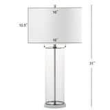 Safavieh Velma Modern Glam 31-Inch High Table Lamp, Clear - Walmart.com