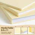 File Folders,21 Pack Manilla Folders 8.5x11,1/3 Cut Tabs Manila File ...