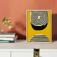 C04-GENYS Framed Canvas Print Wall Art Yellow Color Block & Fingerprint ... C04-GENYS Framed Canvas Print Wall Art Yellow Color Block & Fingerprint ...