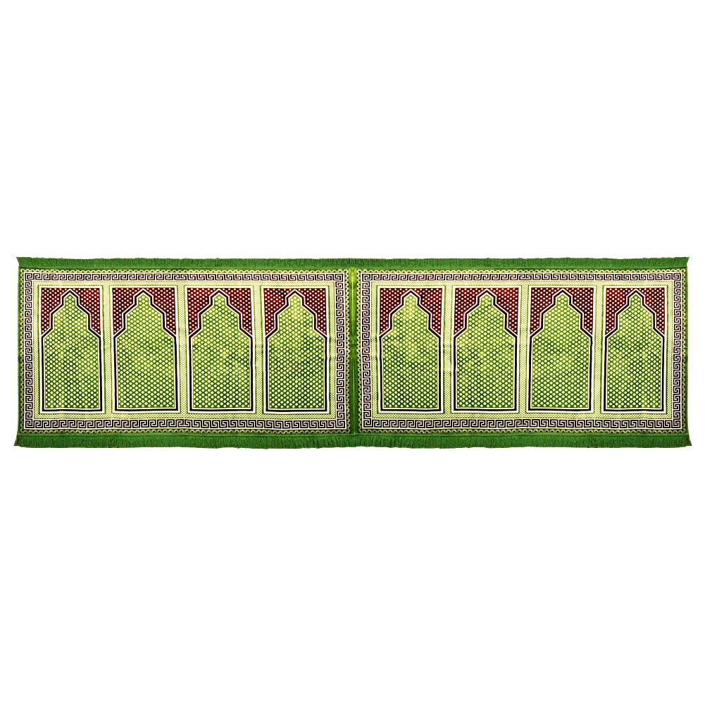 Green Eight Person Family Large Sajda Janamaz Sajadah Islamic Muslim ...