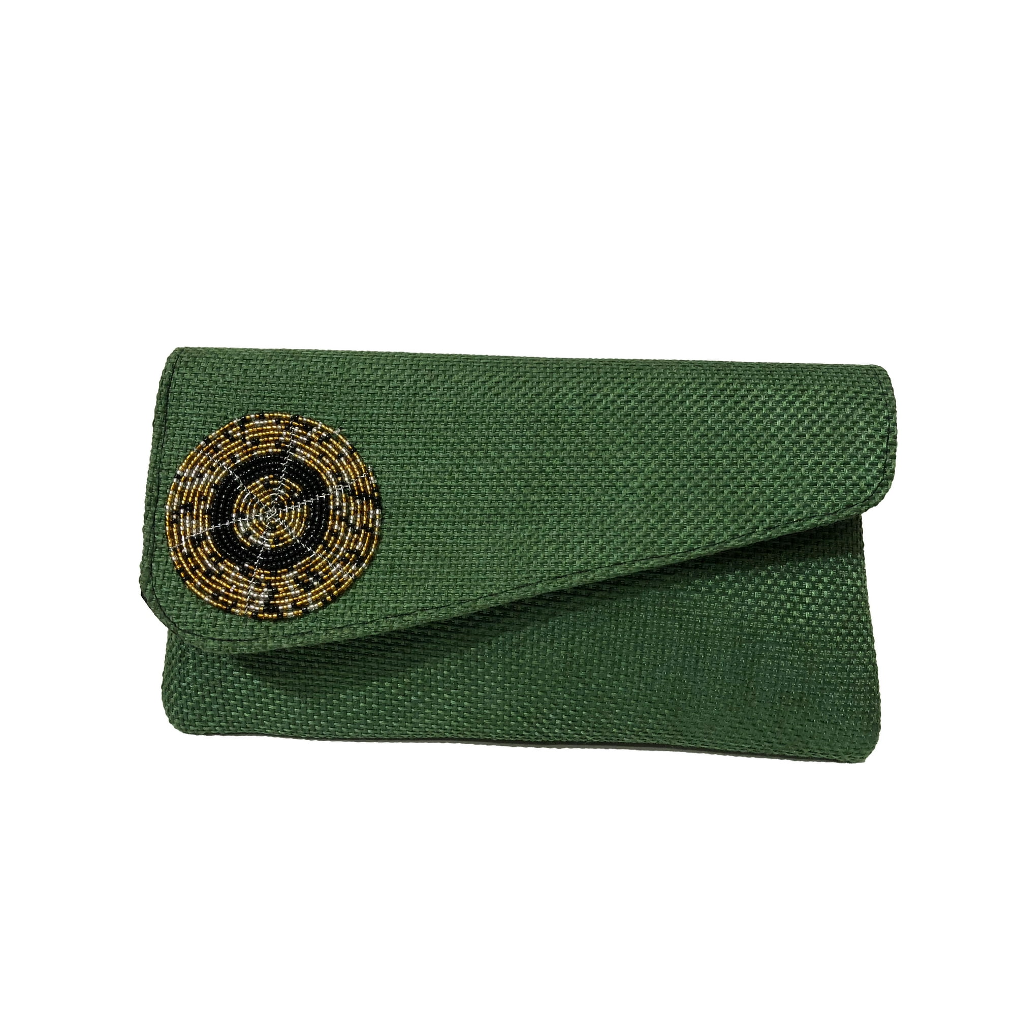 Click here for Zawadee Handmade Beaded Jute Clutch Purse Womens G... prices