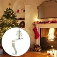AFQH Christmas Mantel Stocking Holders Santa Claus Snowman Metal ...