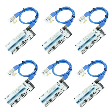 keepw USB 3.0 PCI-E Board 6-pin Interface 1x to 16x Adapter Graphic ...