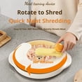 Manual Meat Puller Tool - 360 Degree Rotating Handle for Pulled Pork ...