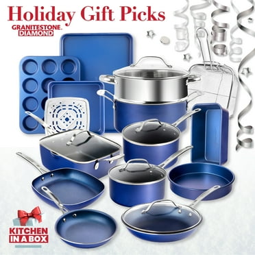 NutriChef 20 Piece Non-stick Cookware and Bakeware Set - Heat Resistant ...