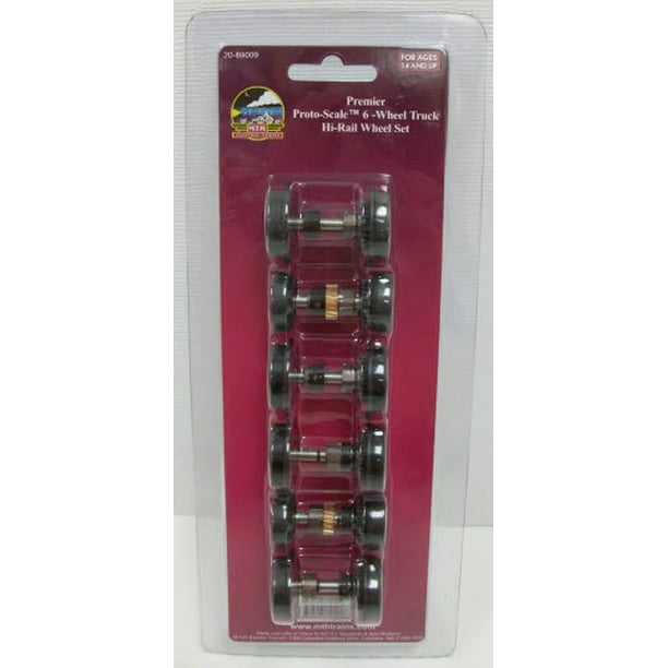 MTH 20-89009 Proto-Scale 3-2 Hi-Rail Wheel Set Kit - Walmart.com ...