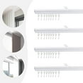 Miumaeov Ceiling Mount Curtain Track Kit with Hooks, Small Size for ...