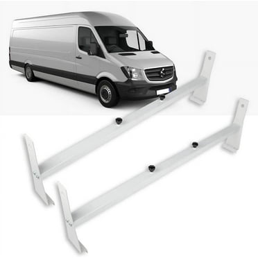 CCIYU Adjustable Roof Ladder Racks for Chevy Express 96-18, 55.2"-78.8 ...