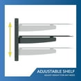 QualGear Universal Dual-Shelf Wall Mount for Most A/V Components, Black ...