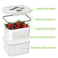 CISILOV 5 Pack Fruit Storage Containers for Fridge 13–140 oz, Airtight ...