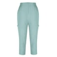 Akafmk Plus Size Capris For Women Women Summer Pants Casual Solid Color