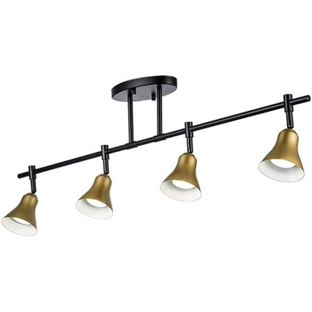 36" 4-Lights Complete Track Lighting Kit Mid-Century Spotlight Modern ...