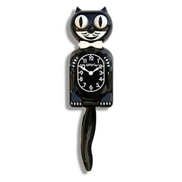 Kit-Cat Classic Black Vintage Cat Clock with Moving Eyes - Walmart.com