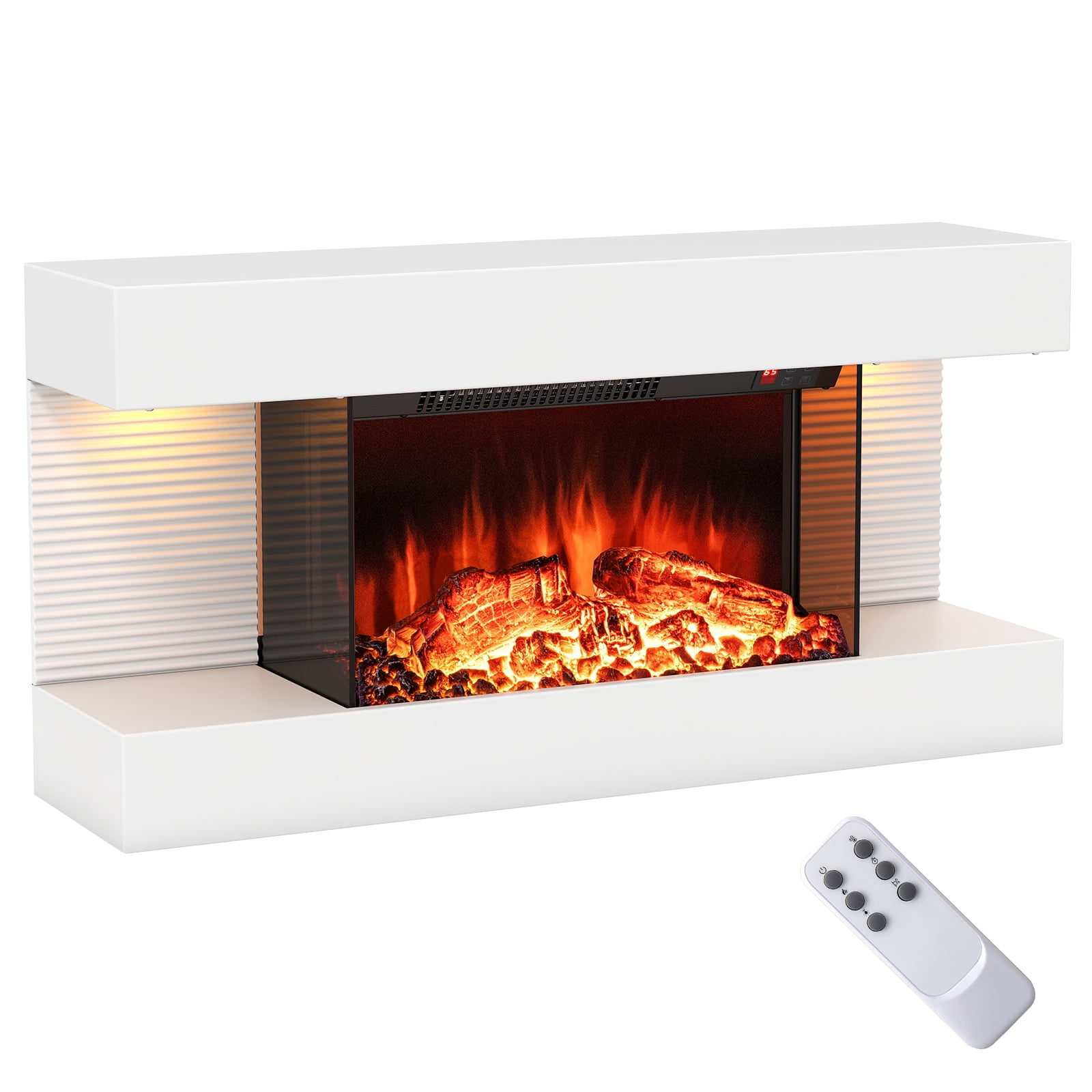 Click here for Giantex Wall-Mounted Electric Fireplace Mantel  18... prices
