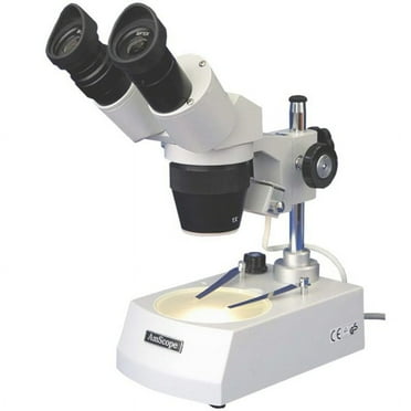 AmScope 10X-20X LED Binocular Stereo Microscope with Boom Arm and ...