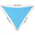 MDHAND Sun Shade Triangle Waterproof 10FT Outdoor Garden Patio Party ...