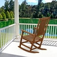 Furinno Tioman Hardwood Rocking Chair in Teak Oil - Walmart.com