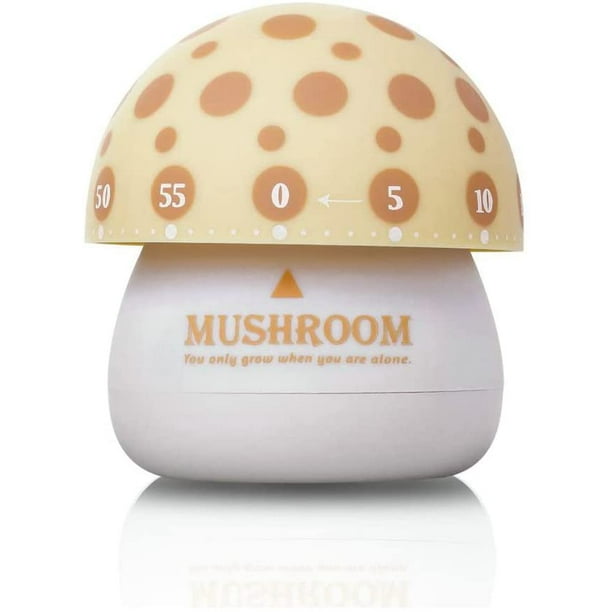 NUOSWEK Mechanical Kitchen Timer, Cute Mushroom Timer for Kids, Wind Up ...