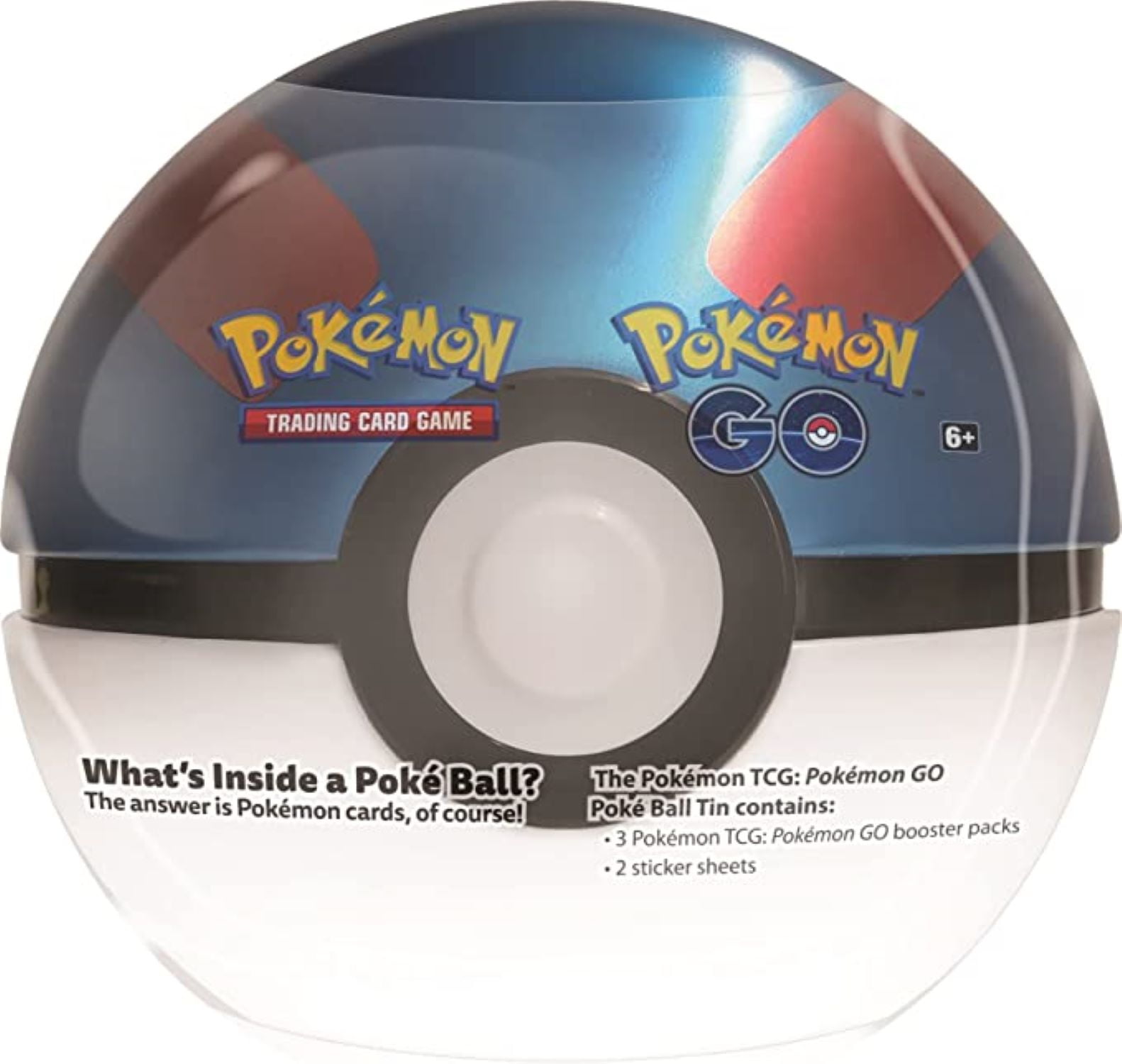 Pokemon Trading Cards: Pokemon Go Poke Ball Tin - Great Ball - Walmart.com