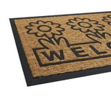 Achim Coco Mat Daisy Door Mat,18" x 30", Brown - Walmart.com