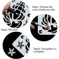 Large Conch Stencils 12x12 Inch Reusable Conch Shell Stencil Sea ...