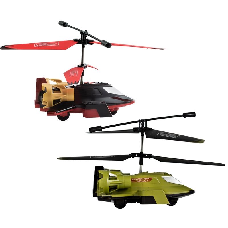 TechToyz Black Spider Fly and Drive Wireless RC Gyro Helicopter, Red ...