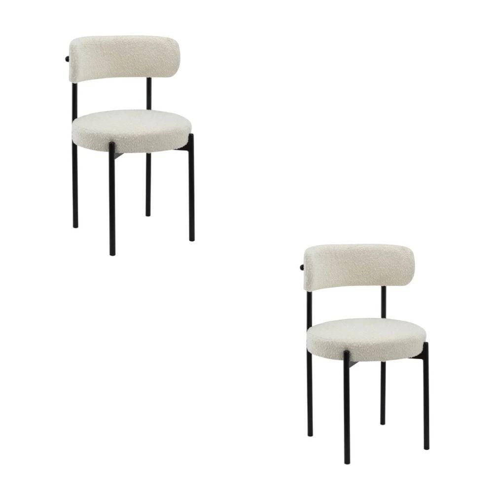 Click here for Take Me Home Furniture Funke Boucle Chair Set Of 2 prices