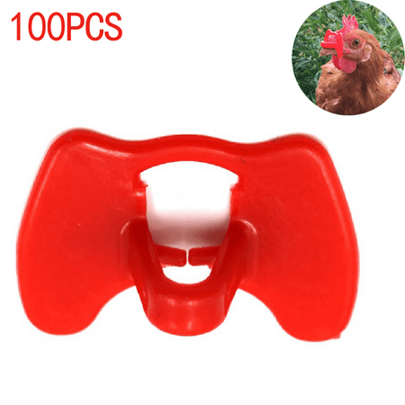 Dinohhi 100 Pack Boltless Plastic Chicken Goggles, Anti-Peck Goggles (M ...