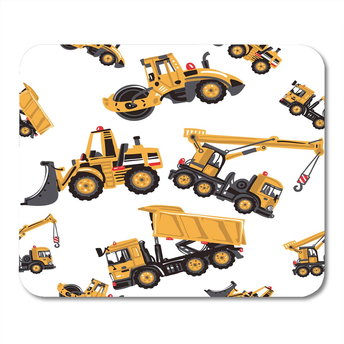SIDONKU Road Roller Bulldozer Dumper Truck Crane Inspired by Building ...
