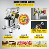 VEVORbrand Commercial Food Mixer, 20Qt 750W 3 Speeds Adjustable Food ...