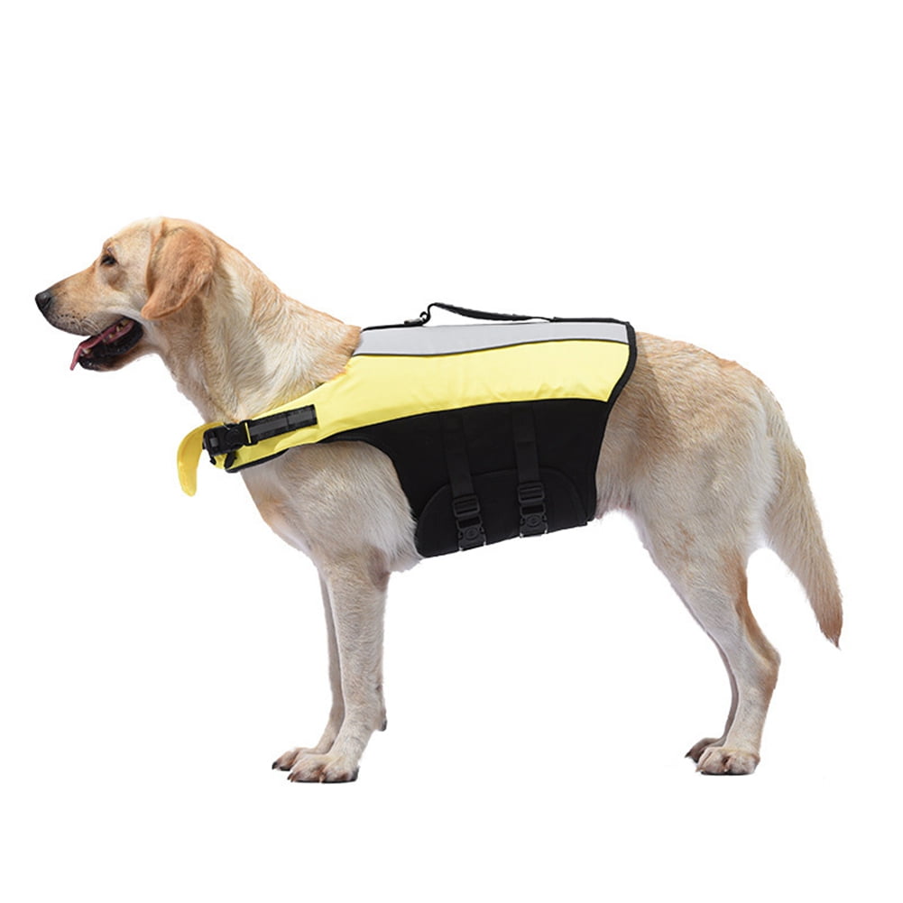 Dog Life Jacket, Dog Swimming Vest with High Flotation and Rescue ...