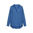 ABSUYY Womens V-Neck Long Sleeve T-Shirt Casual Soft Layering Top ...