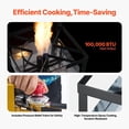 80 Qt Seafood Boiling Kit with Strainer Outdoor Crab Crawfish Cooking ...