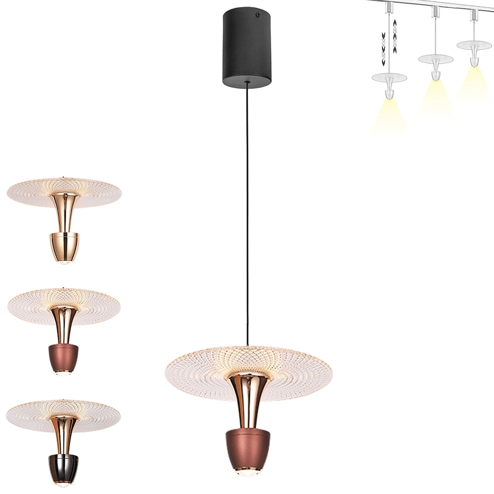 FSLiving 7W Adjustable Levitate Pendnat Light Retractable Lift Ceiling ...