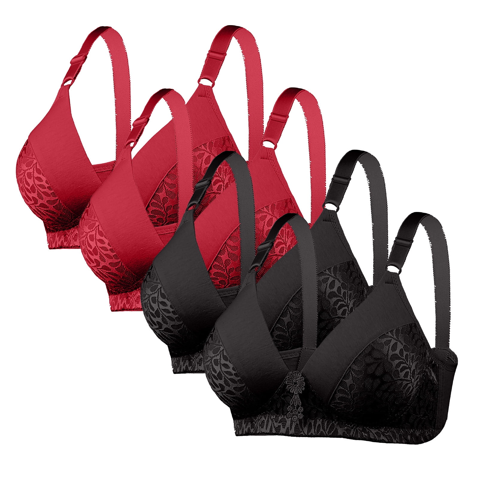Click here for Posijego 4 Pack Womens Everyday Bras Wireless Brea... prices
