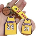 DSK Global Bryant Basketball Jersey Keychain, Durable Plastic Key Ring ...