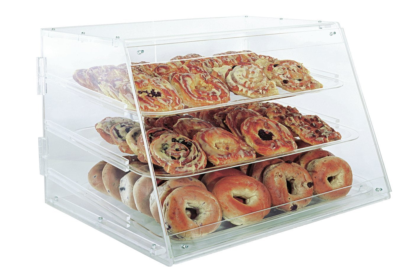 Update International Acrylic Display Case, 3 Tray, Rear Doors - Walmart.com